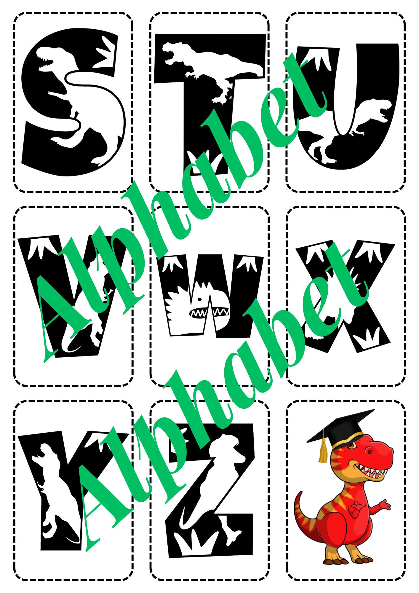 Dinosaur Number Snap Card Game Dinosaur Alphabet Snap Card - Etsy