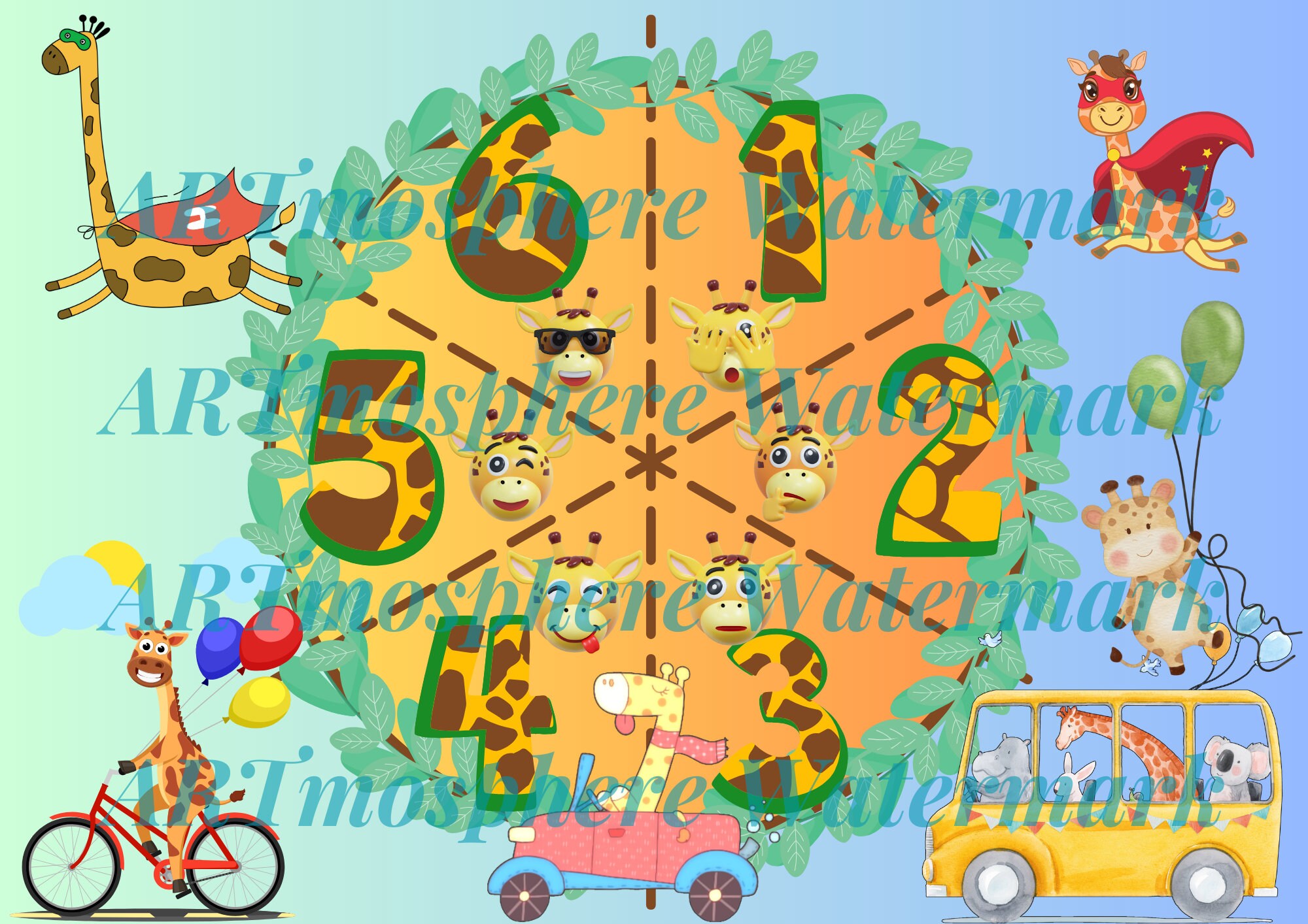 Giraffe Board Game for Kids and Family Time Easy to Play - Etsy