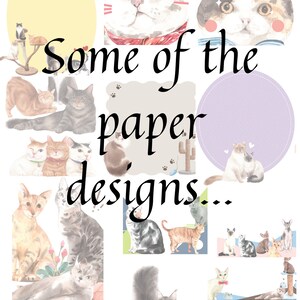 Cat Writing Paper Unique Cat Gift Idea Cat Lover Christmas - Etsy