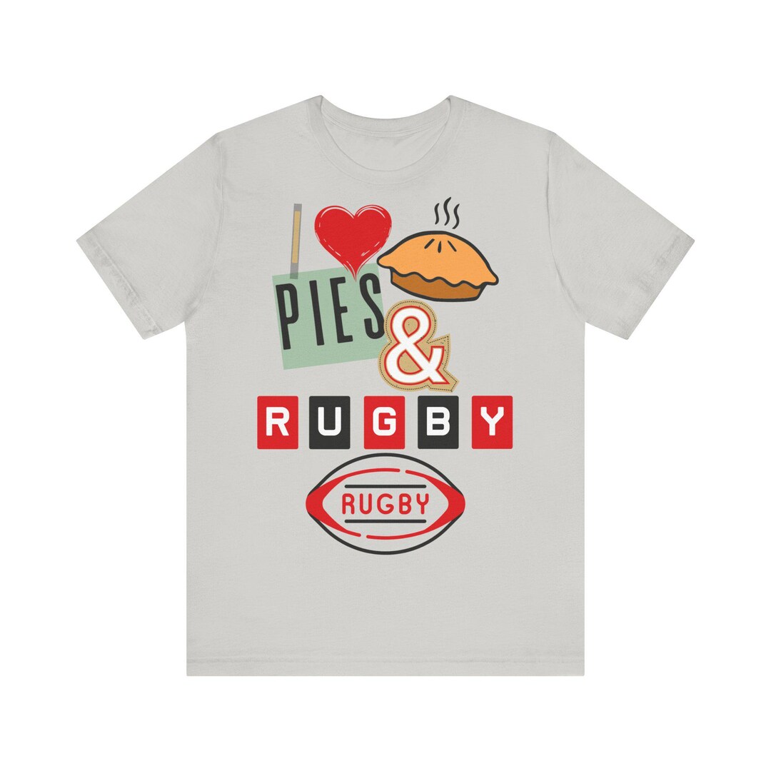 Rugby Love Tee - I Heart Pies & Rugby Graphic T-shirt, Wigan Rugby ...