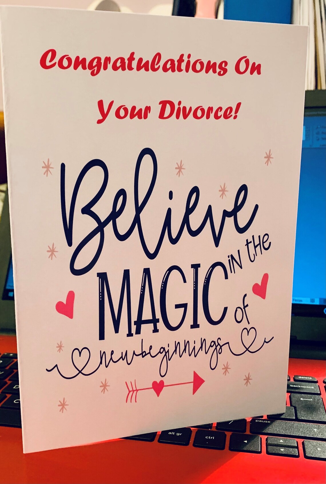 Printable Divorce Card, Greeting Card for Divorce, Divorce Card for ...