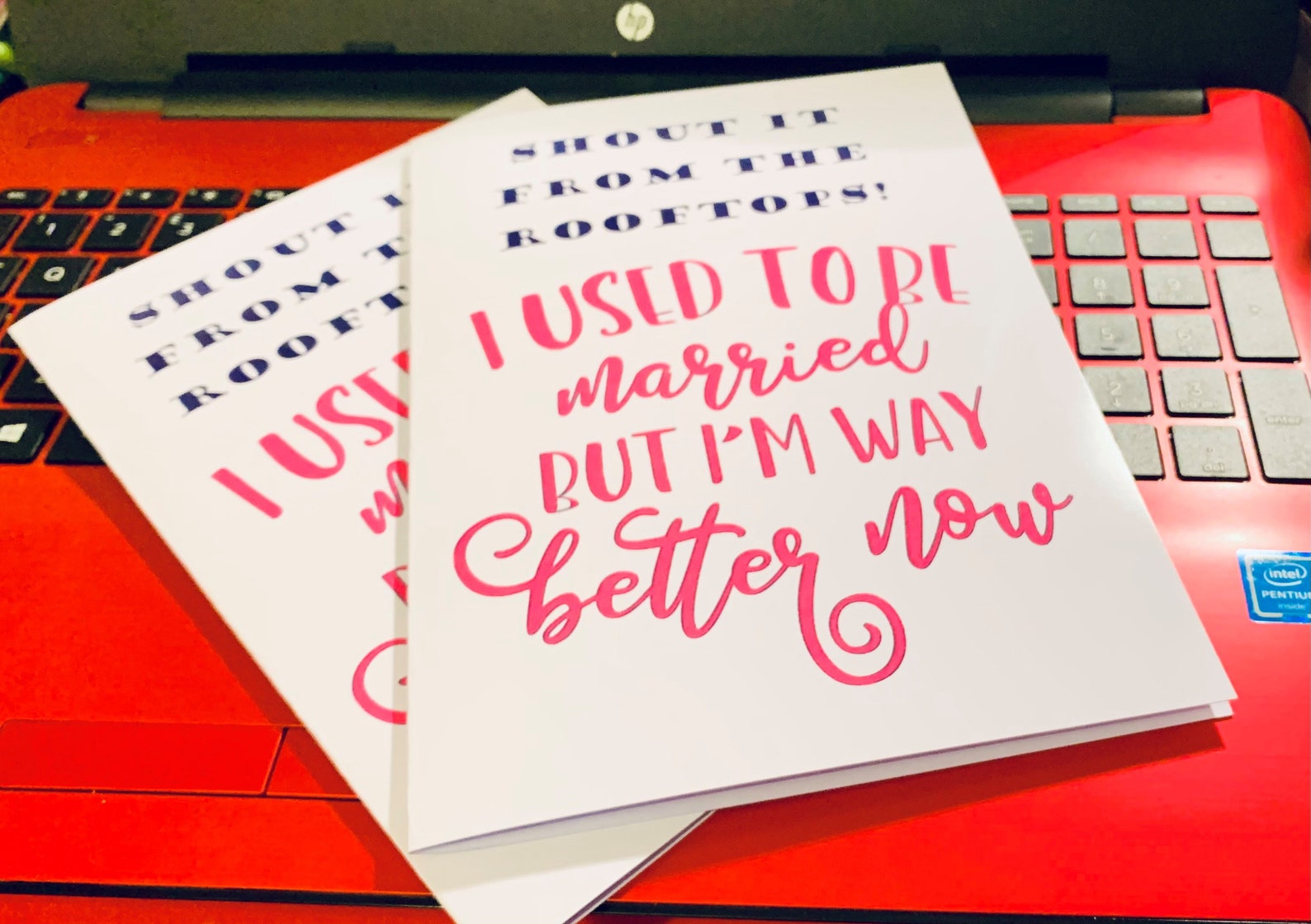 Divorce Card, Greeting Card for Divorce, Divorce Card for Woman, I Used ...