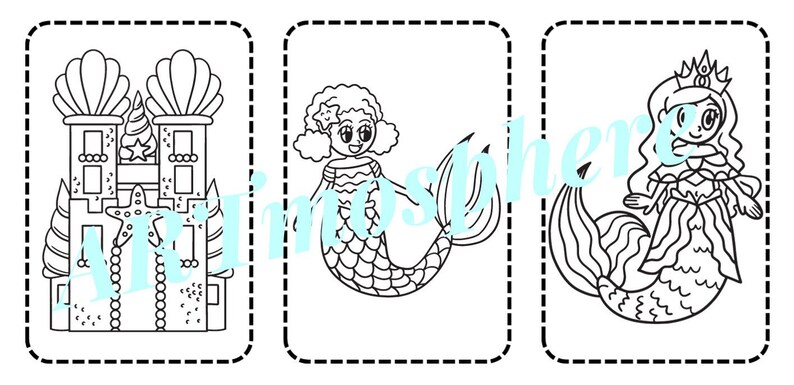 Mermaid Playing Cards to Print, Colour, Cut Out and Play With, Kids ...