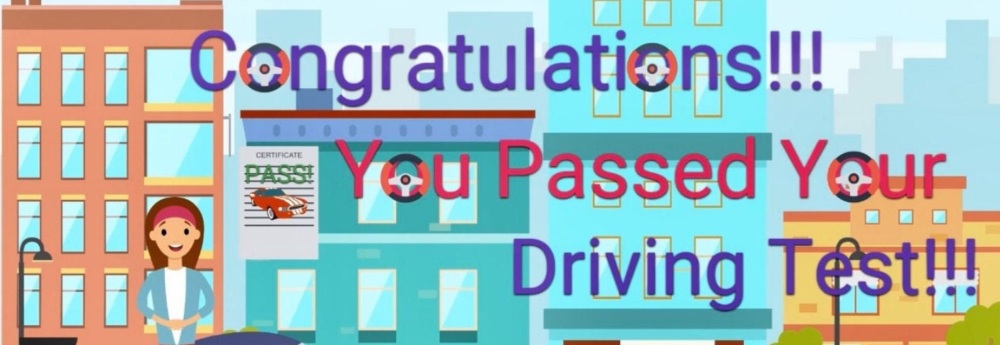 Driving Test Pass Card for Female Congratulations You Passed - Etsy
