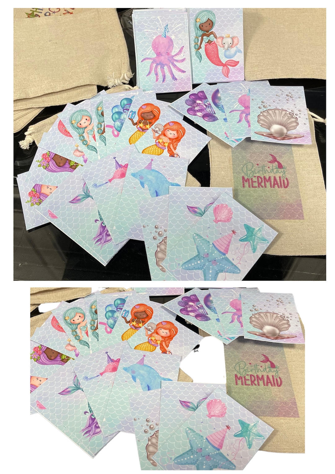 Mermaid Playing Cards, Mermaid Snap Game, Card Game for Kids, Fun Kids ...