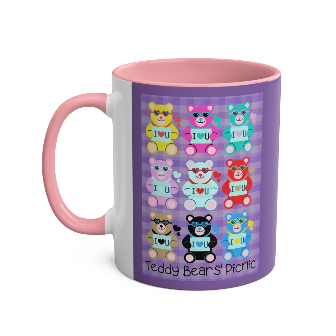 Teddy Bears' Picnic Mug, Teddy Bear Cup, Cute Gift for One I Love, I ...