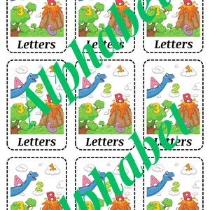 Dinosaur Number Snap Card Game Dinosaur Alphabet Snap Card Game ...