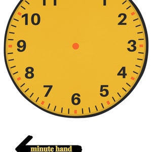 Tell the Time Clock, Magnetic Clock, Learn How to Tell the Time, Large ...