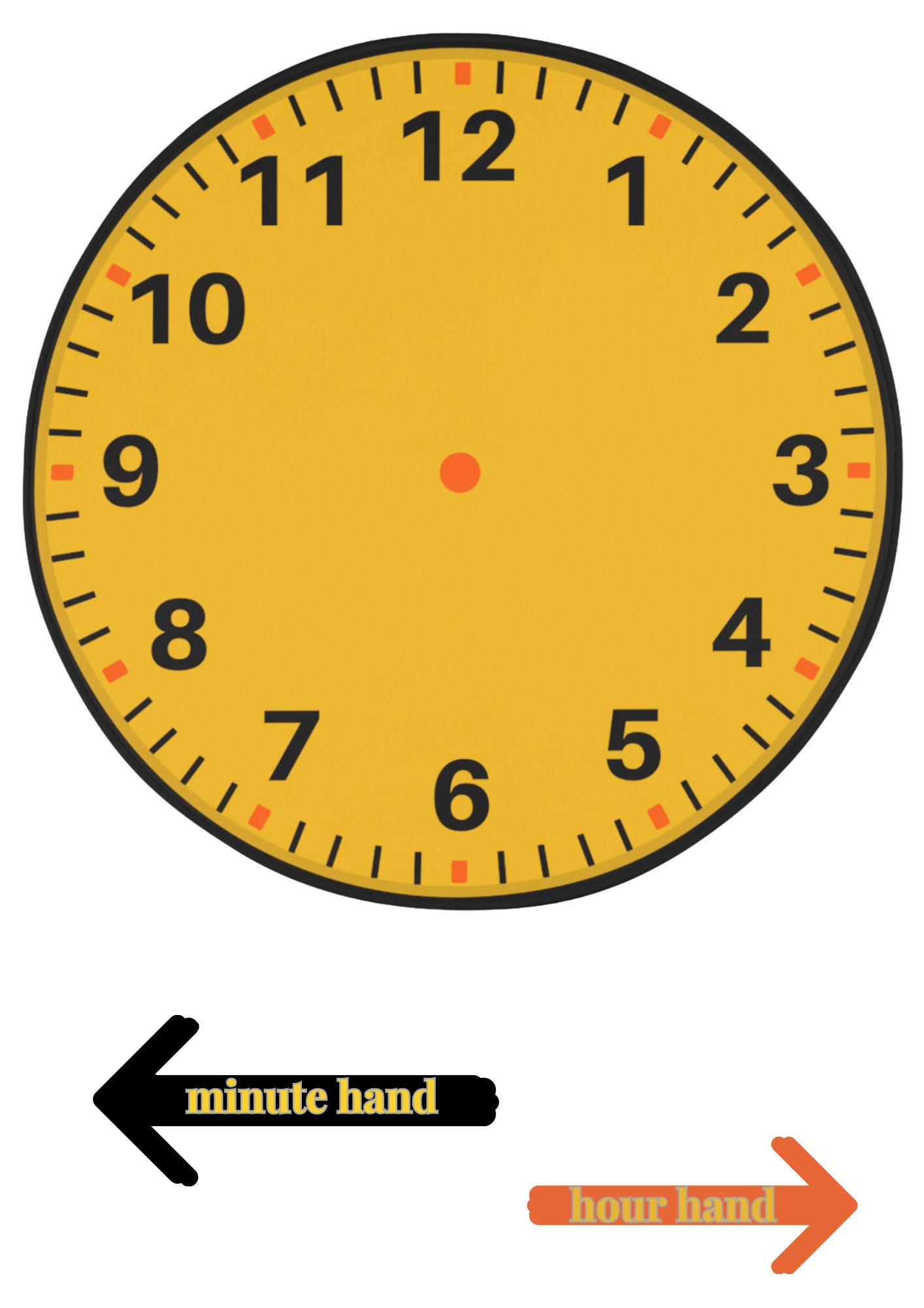 Tell the Time Clock, Magnetic Clock, Learn How to Tell the Time, Large ...