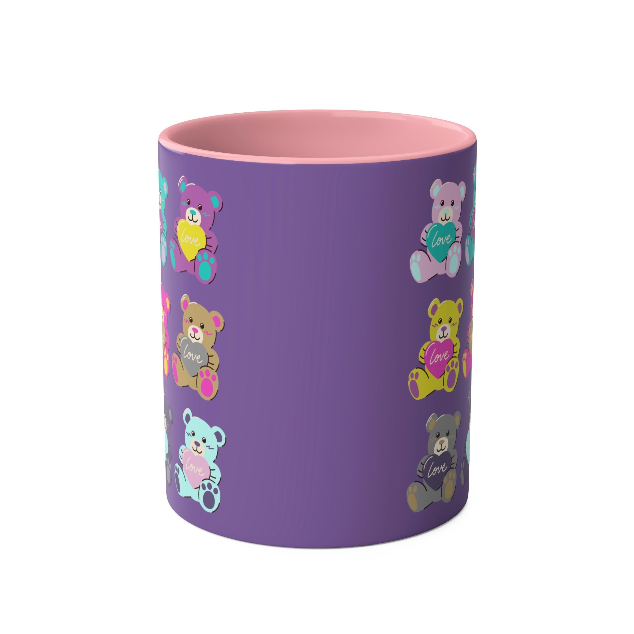 Teddy Bear Mug, Cute Kid's Mug, Staffroom Mug, Tea Cup, Work Mug, Multi ...