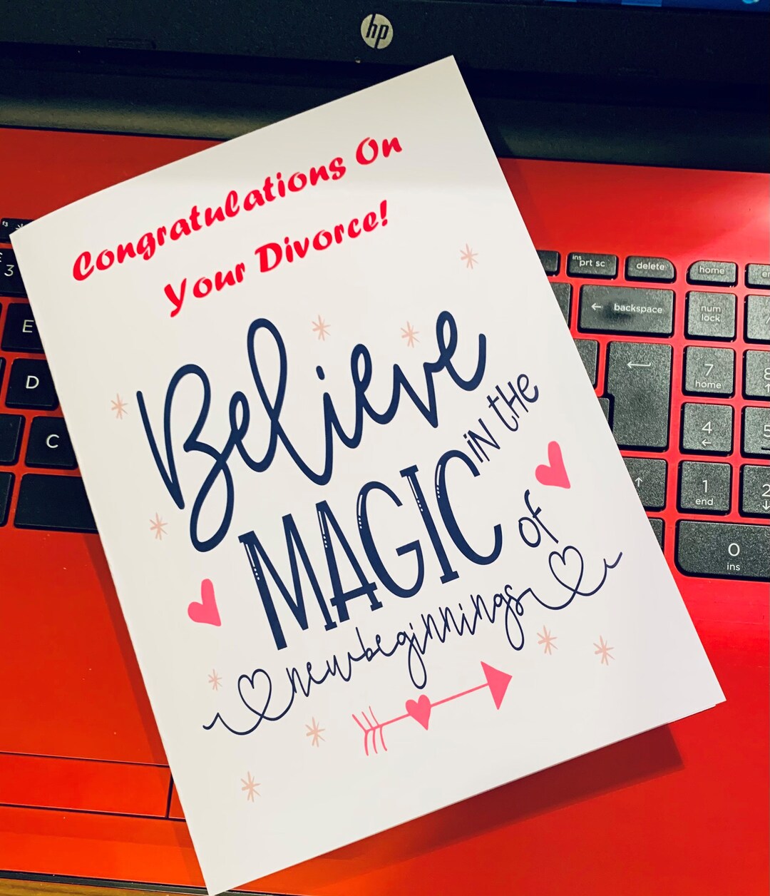 Printable Divorce Card, Greeting Card for Divorce, Divorce Card for ...