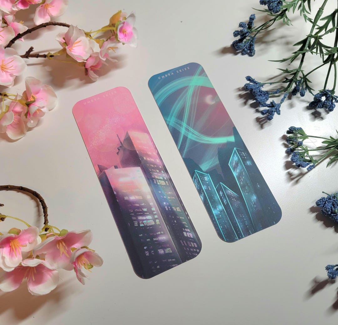 Cyber Punk Matte Bookmarks City Lights - Etsy