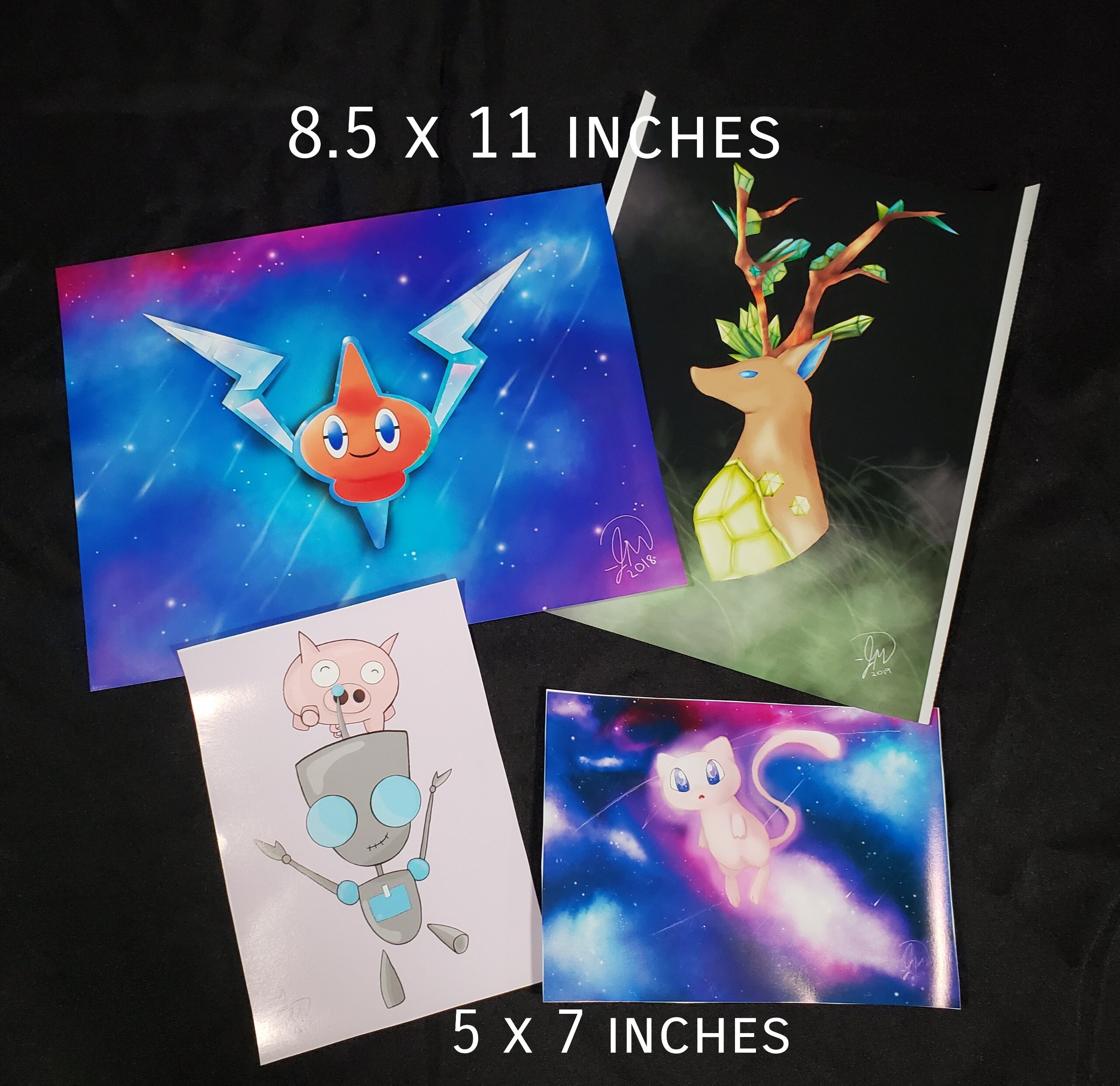 Pokemon Galaxy Shiny Mew Art Print - Etsy