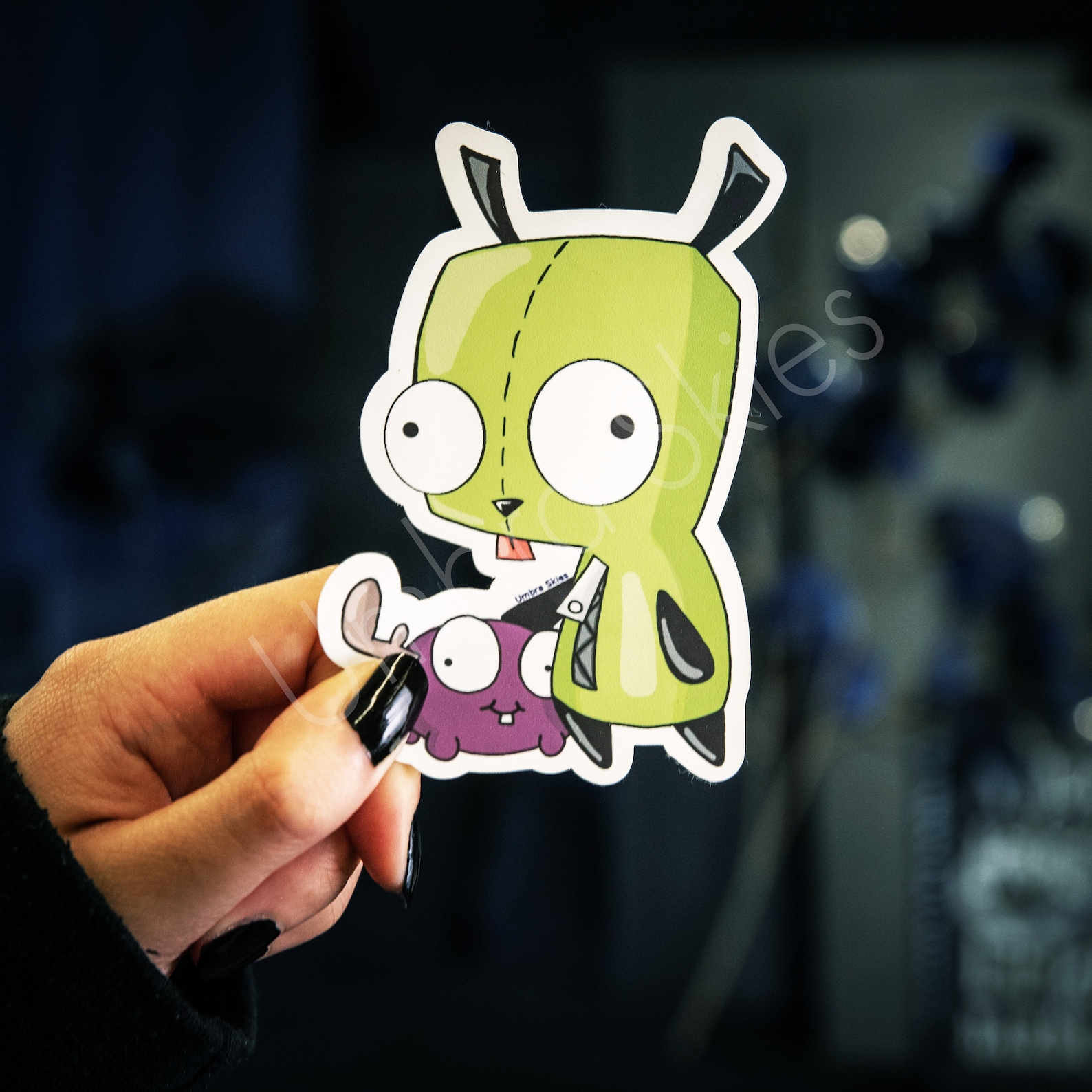 Invader Zim Gir & Minimoose Retro Cartoon Sticker - Etsy