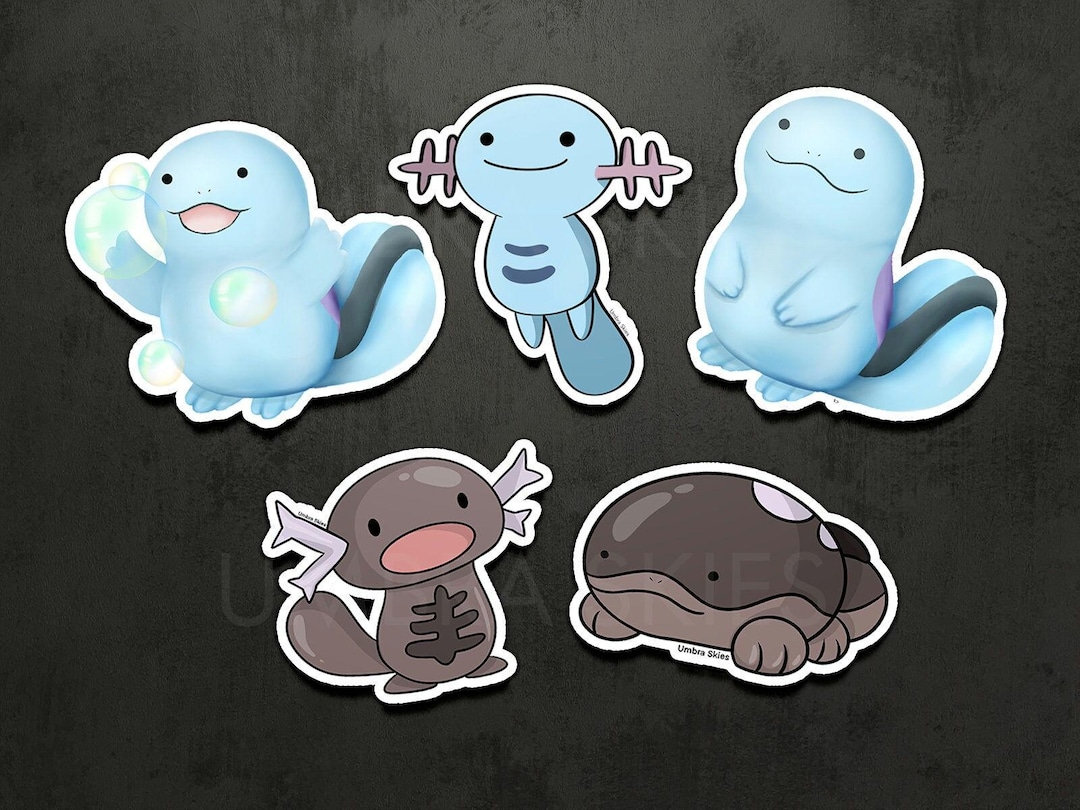 Colección Pokémon Axolotl Wooper Quagsire Clodsire - Etsy España