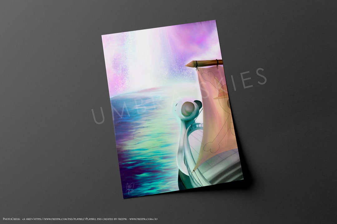 One Piece Going Merry Ocean Fanart Print - Etsy