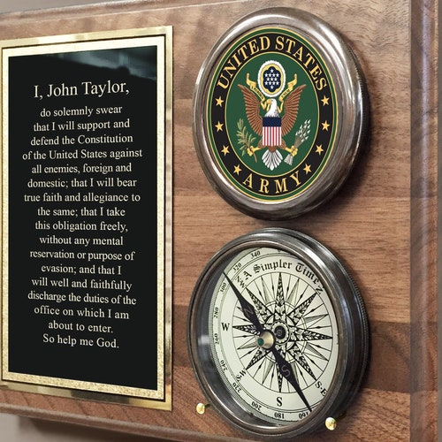 Personalized U.S. Army Walnut Keepsake Box With Colored - Etsy