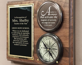 Compass Plaque - Etsy