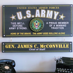 Personalized U.S. Army Sign - Etsy