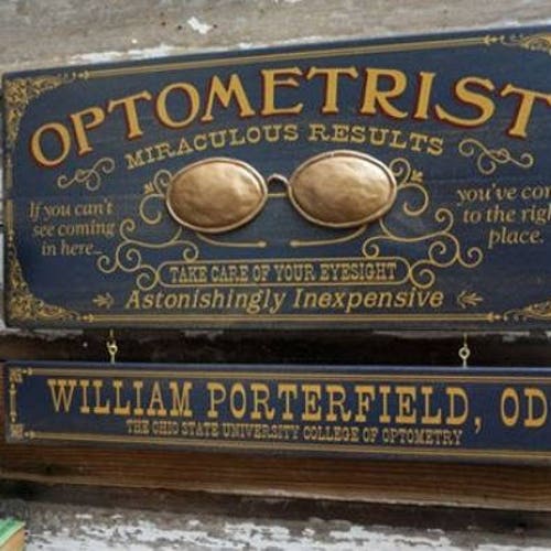 Optometrist Wood Sign With Optional Personalization | Etsy