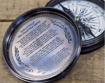 Engraved compass | Etsy