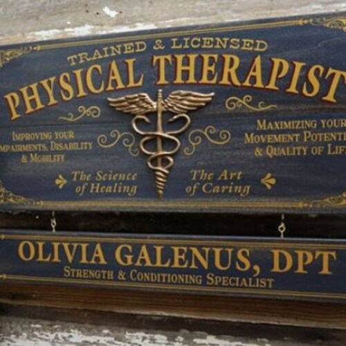 Physical Therapist Wood Sign With Optional Personalization - Etsy
