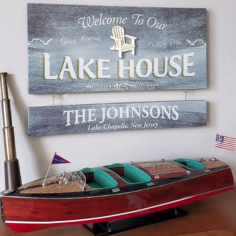 Personalized Lake - Etsy