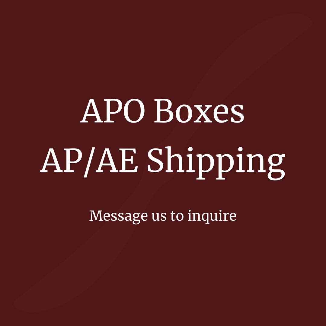 APO Boxes - AP/AE Shipping Rates - Etsy