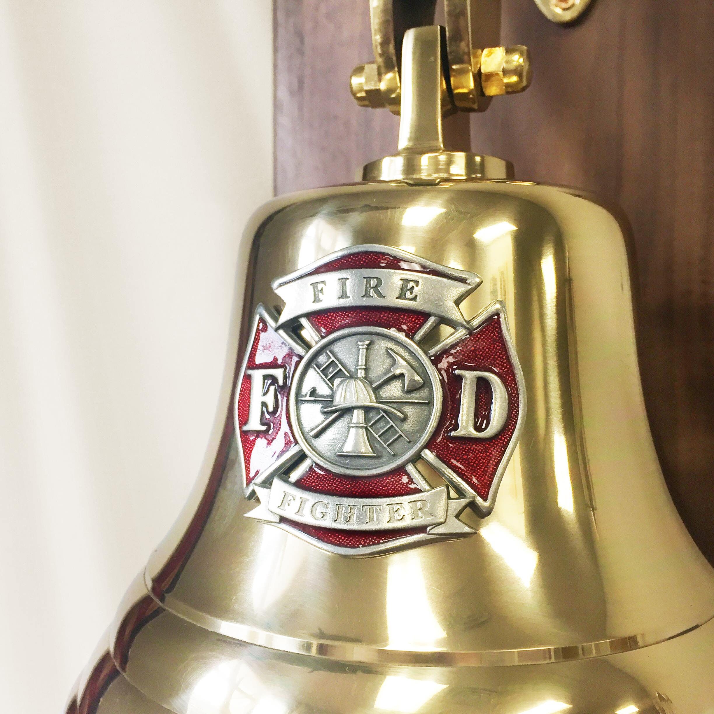 Personalized Firefighter Plaque Bell - Etsy
