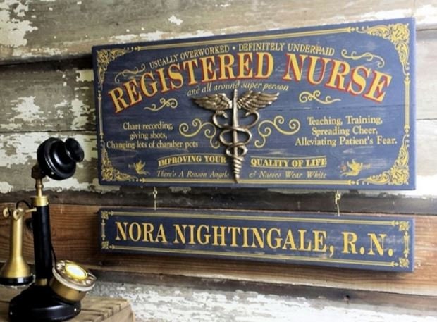 Registered Nurse Wood Sign With Optional Personalization - Etsy