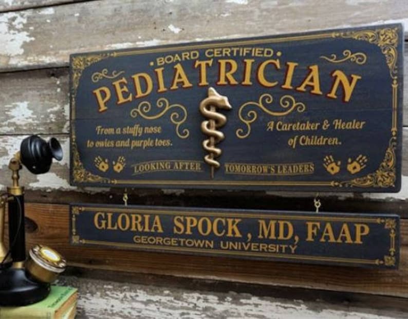Pediatrician Wood Sign With Optional Personalization - Etsy