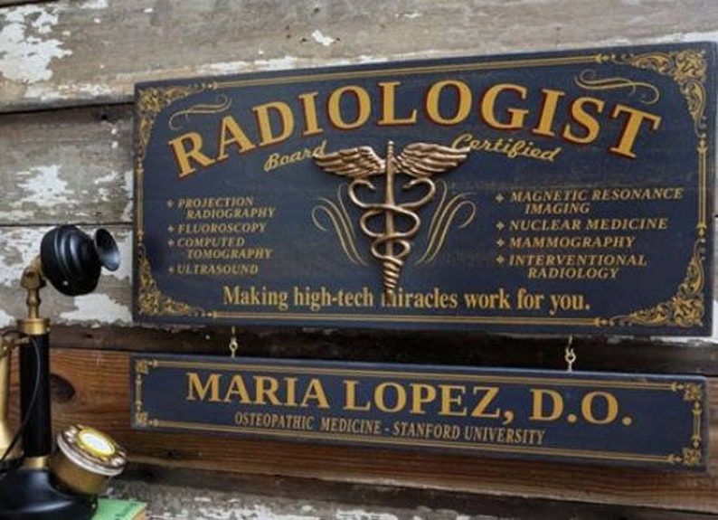 Radiologist Wood Sign With Optional Personalization - Etsy