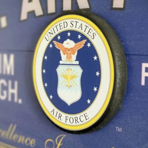 U.S. Air Force Wood Sign With Personalized Nameboard - Etsy