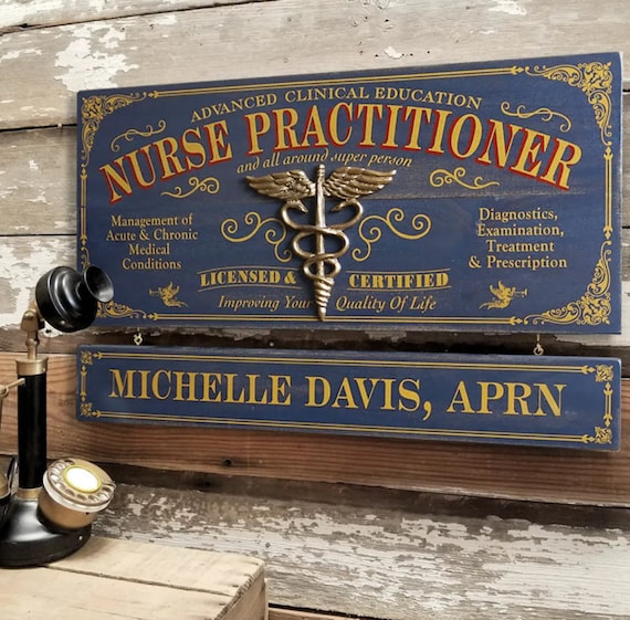 Nurse Practitioner Wood Sign With Optional Personalization - Etsy