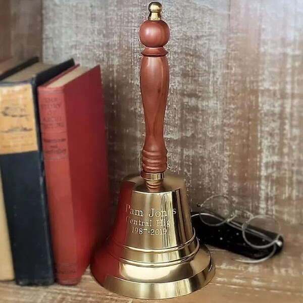 Brass Hand Bell - Etsy