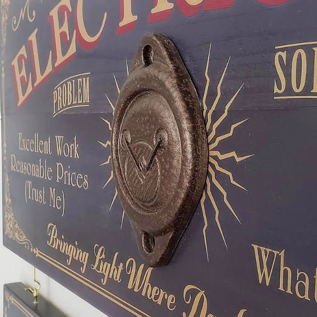Electrician Wood Sign With Optional Personalization - Etsy