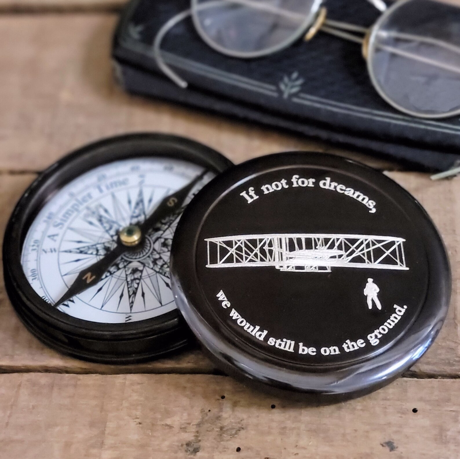 Engrave Aviation Wright Brothers Compass - Etsy