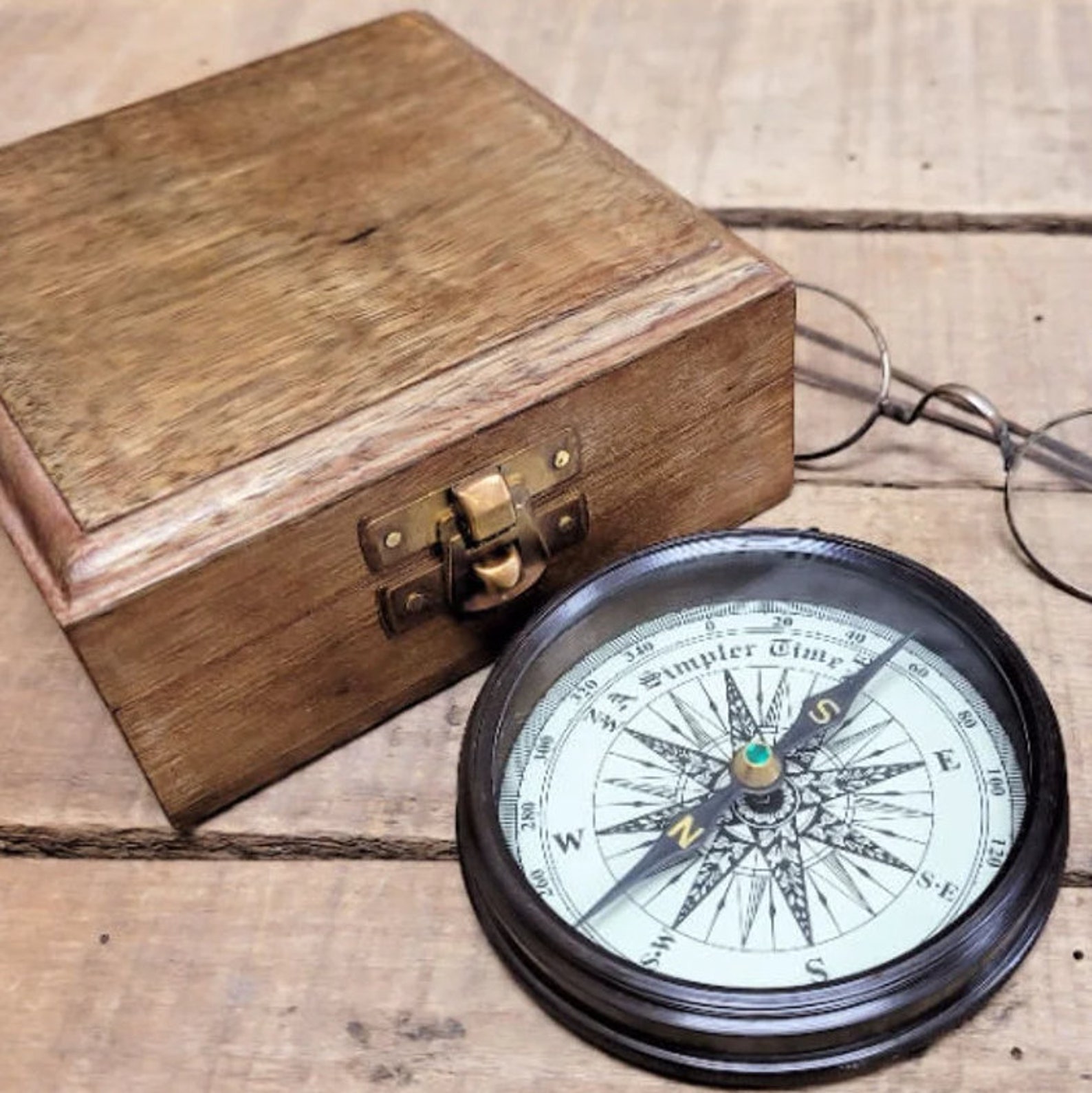 Engraved Brass Teacher Compass - Etsy