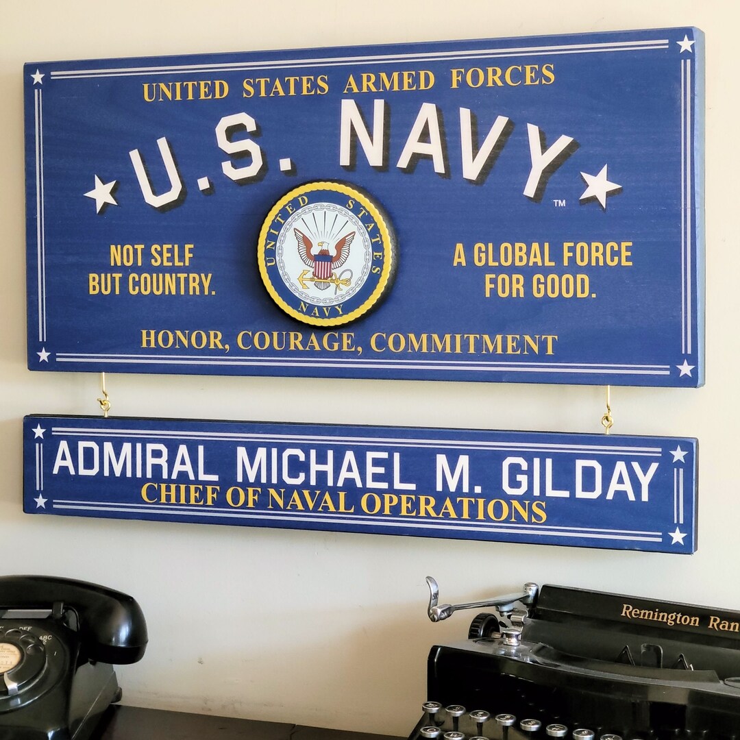 U.S. Navy Sign With Personalized Nameboard - Etsy