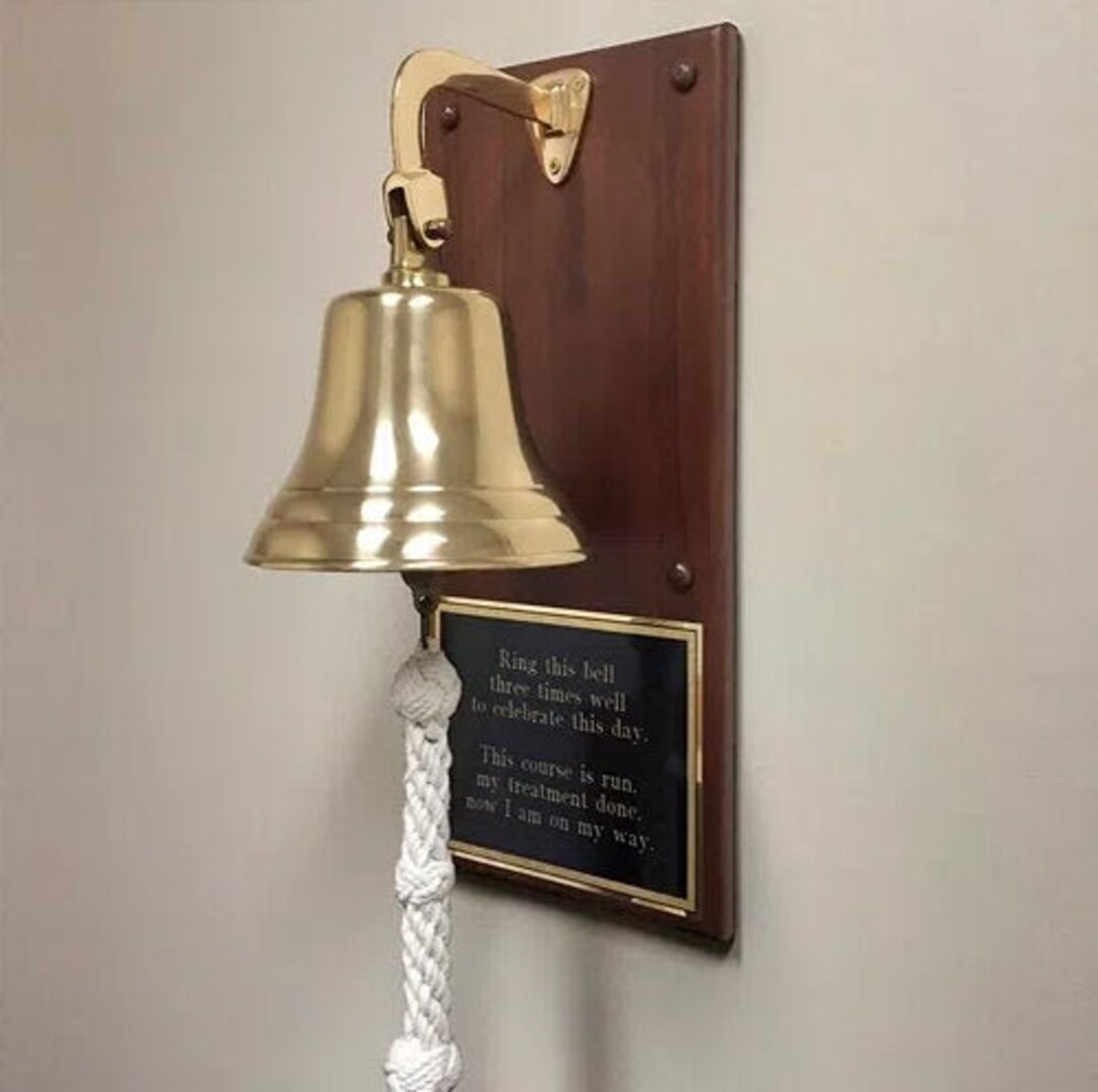 Personalized Commemorative Plaque Bell - Polished Brass - Etsy