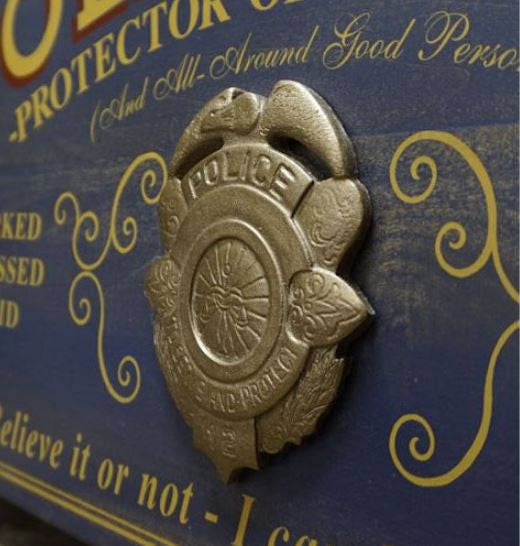 Police Officer Wood Sign With Optional Personalization - Etsy