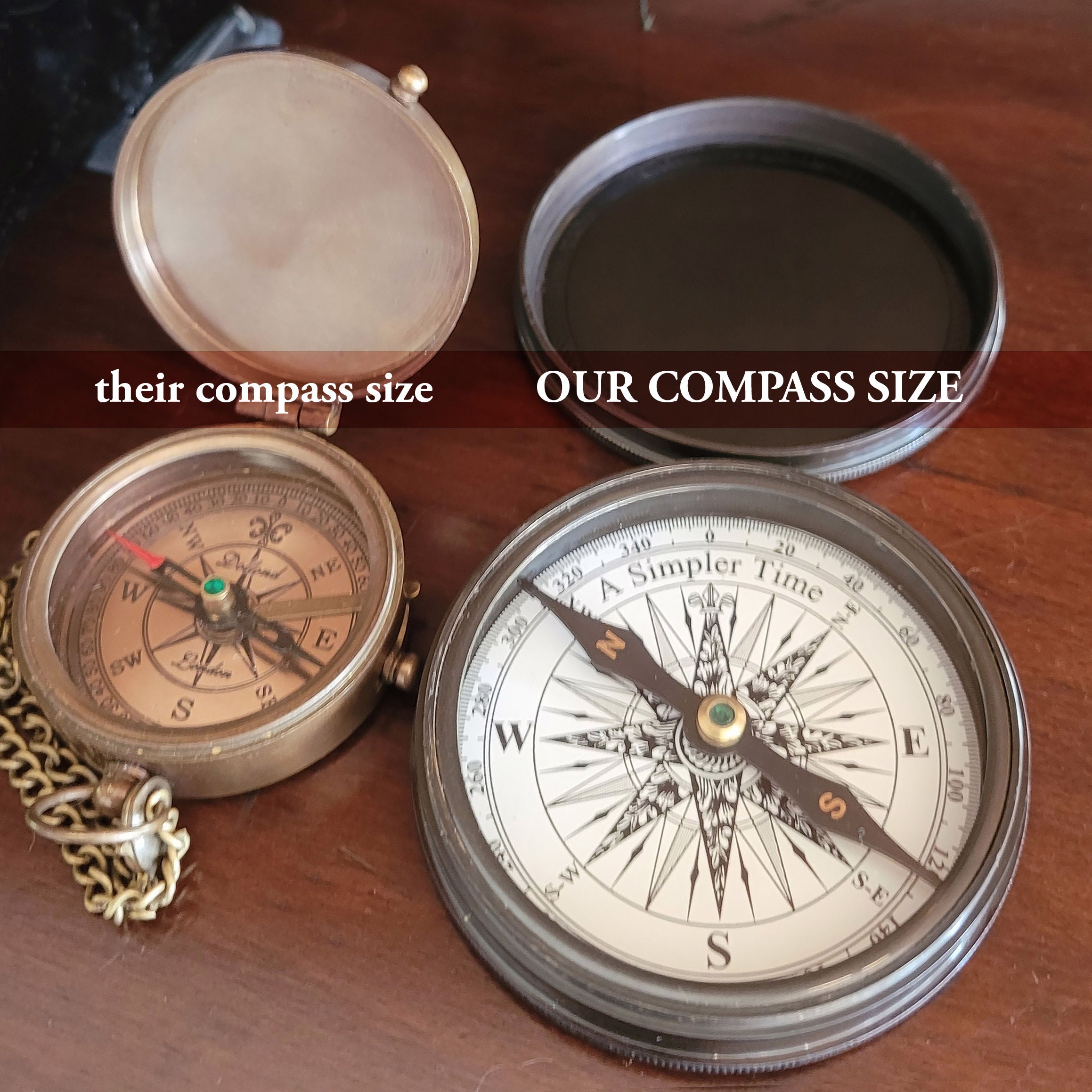 Engraved Brass Teacher Compass - Etsy
