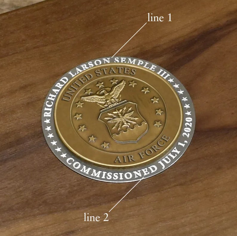 Personalized Brass U.S. Air Force Walnut Keepsake Box - Etsy