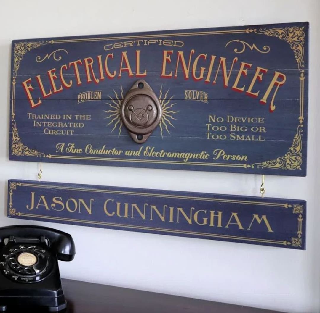 Electrical Engineer Wood Sign With Optional Personalization >>> Order ...