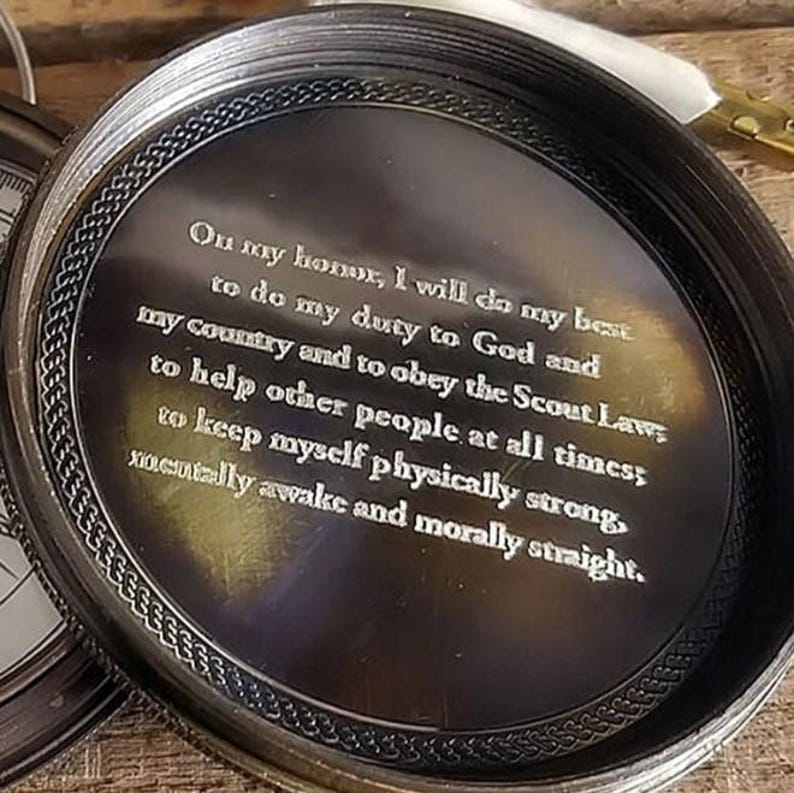 Eagle Scout Personalized Brass Compass — Officially Licensed - Etsy