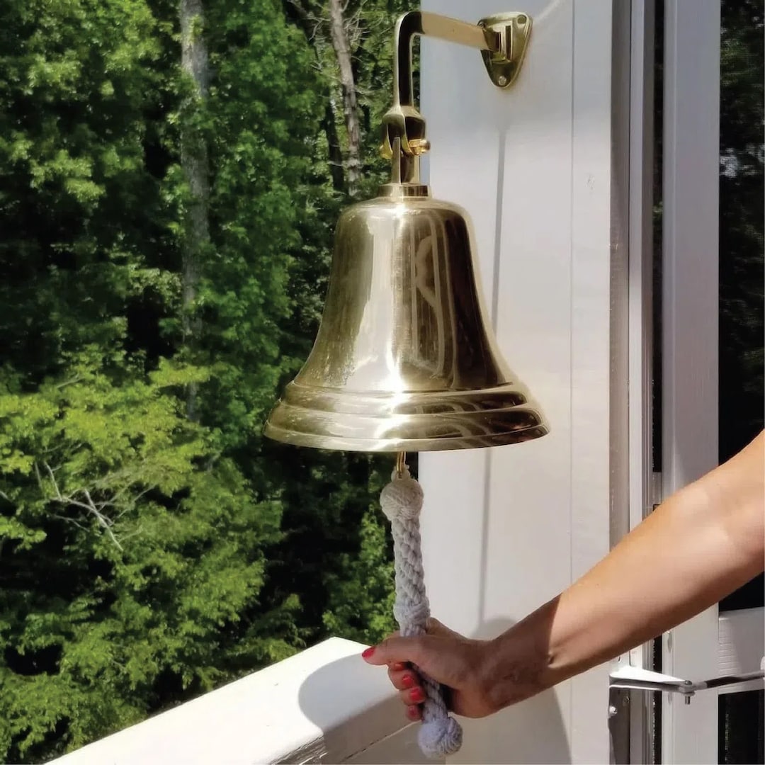 10 Inch Polished Wall Bell - 14 Pounds - Etsy