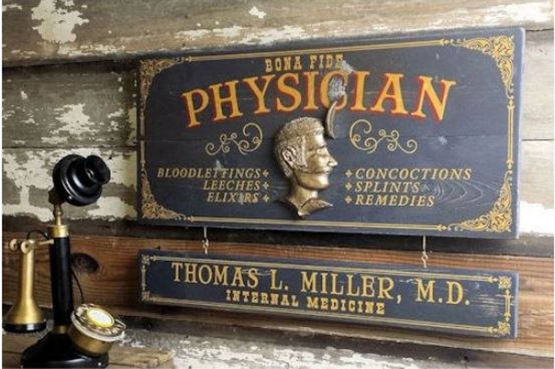 Physician (male) Wood Sign With Optional Personalization - Etsy