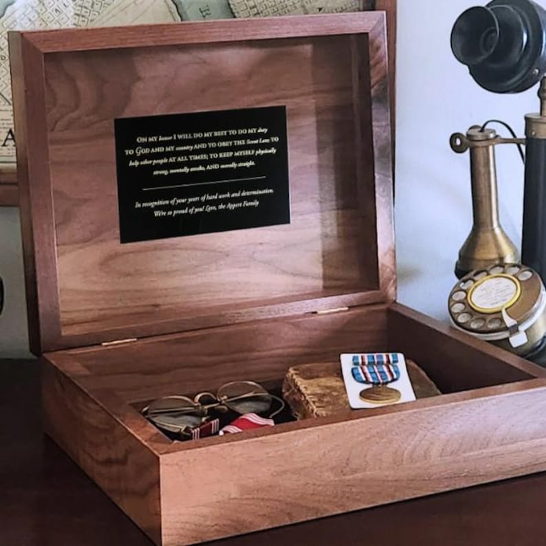 Large Deluxe Personalized Eagle Scout Keepsake Box - Etsy