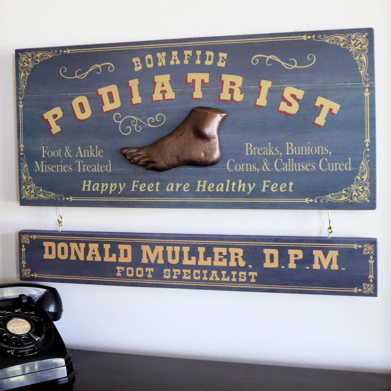 Podiatrist Wood Sign With Optional Personalization - Etsy