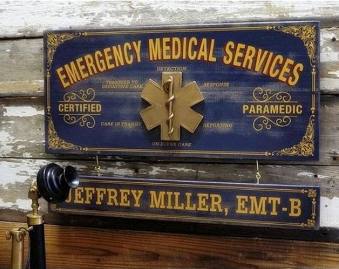 Emergency Medical Services Wood Sign With Optional Personalization - Etsy